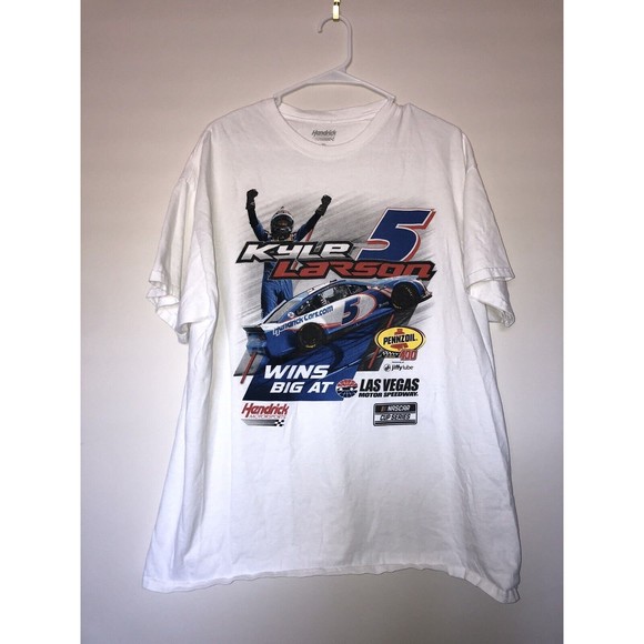 Shirts | Kyle Larson Hendrick Motor Racing Shirt Race Car 5 Xl White T ...